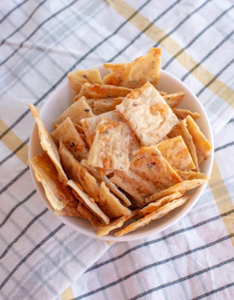 Sourdough Crackers - Crispy & Tangy - Amy Bakes Bread